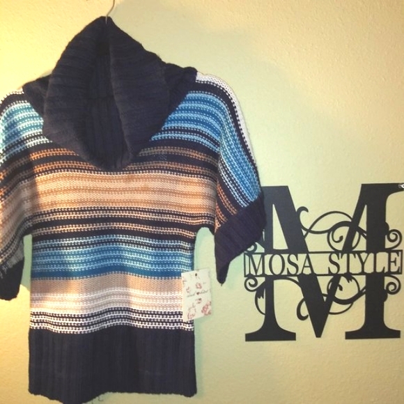 Derek Heart | Sweaters | Derek Heart Vintage Est 975 Stripe Turtle Neck ...